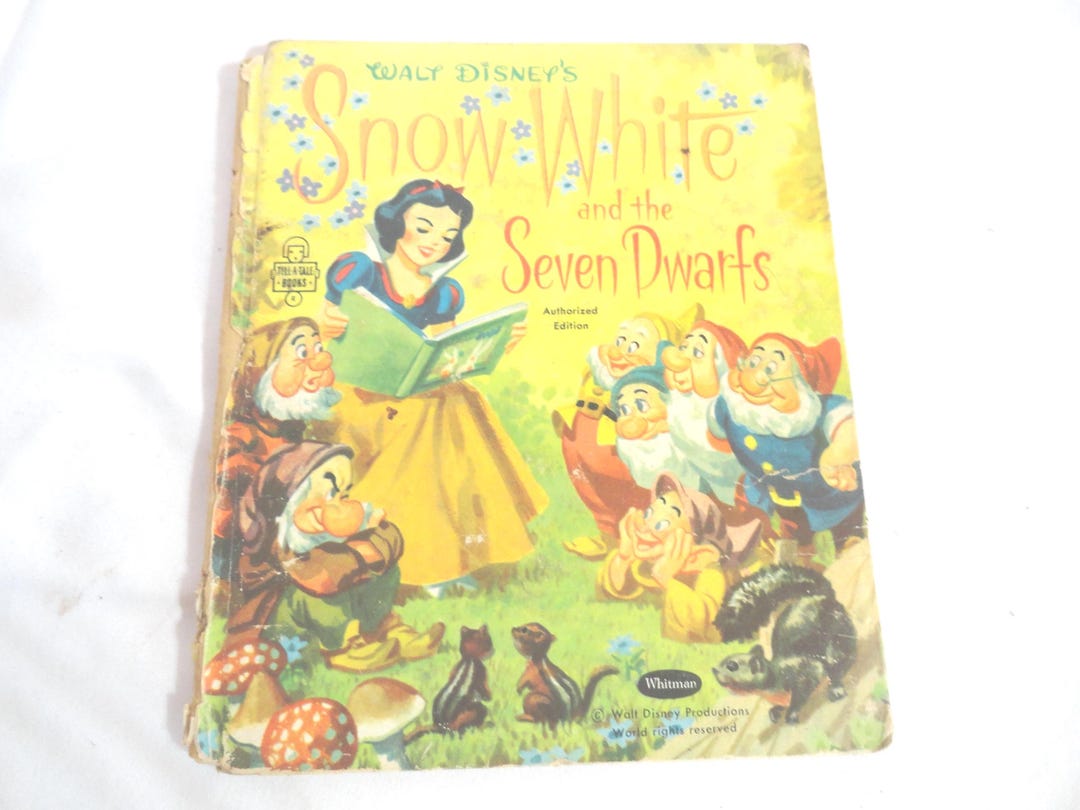 Vintage 1950s Snow White and the Seven Dwarfs, Child's Book - Etsy