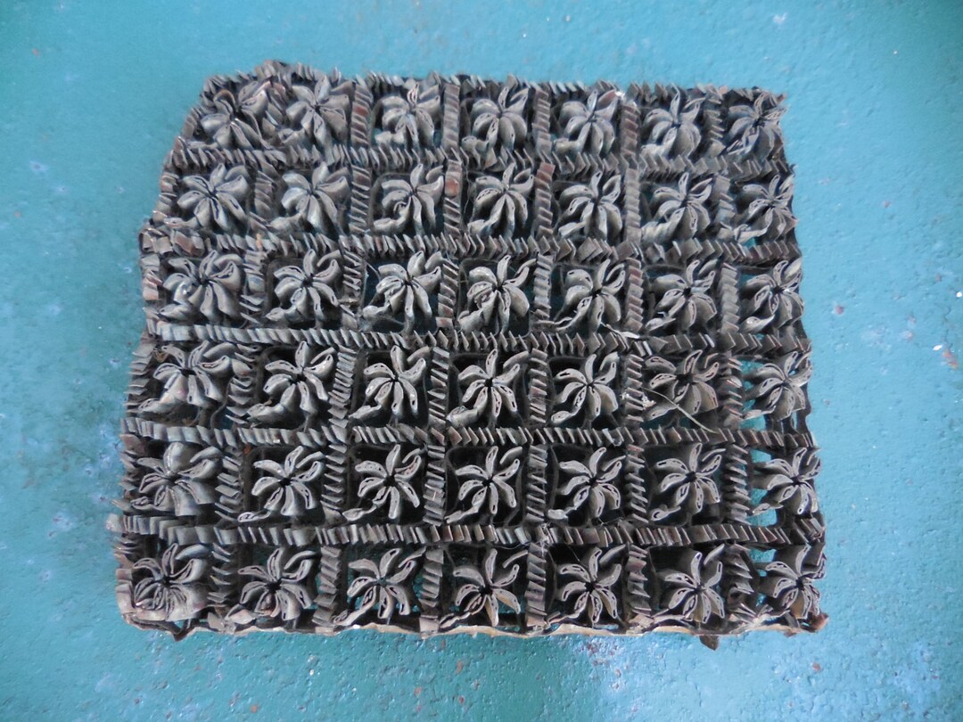Antique Copper Batik Block Stamp Tjap Indonesian Block No Handle 1900s ...