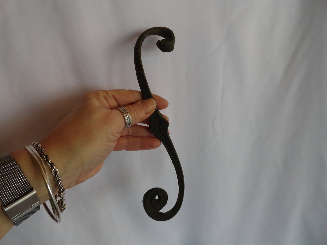 Antique Black Cast Brass Shutter Dogs One Pair of Shutter Holders S ...