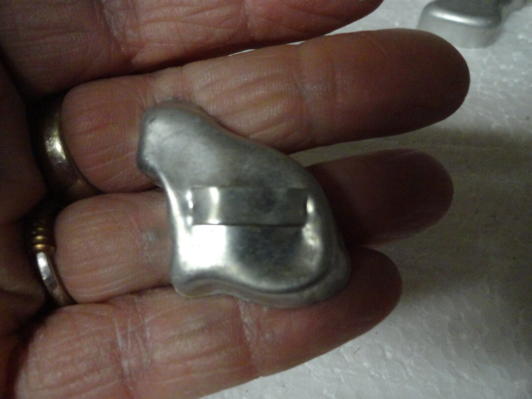 Vintage Tiny Aluminum Metal Kitty Cat Cookie Cutter Tiny Tree Ornament ...