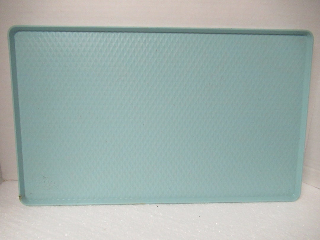 Vintage TWA Light Blue Green Plastic Food Tray Airline Tray Kitterman ...