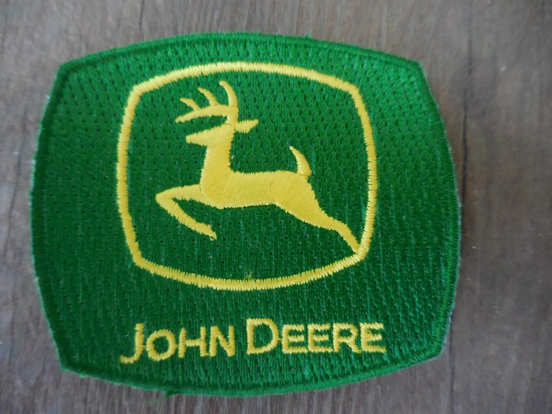 John Deere Sew on Patch New Old Stock Small Green & Yellow Sewing ...