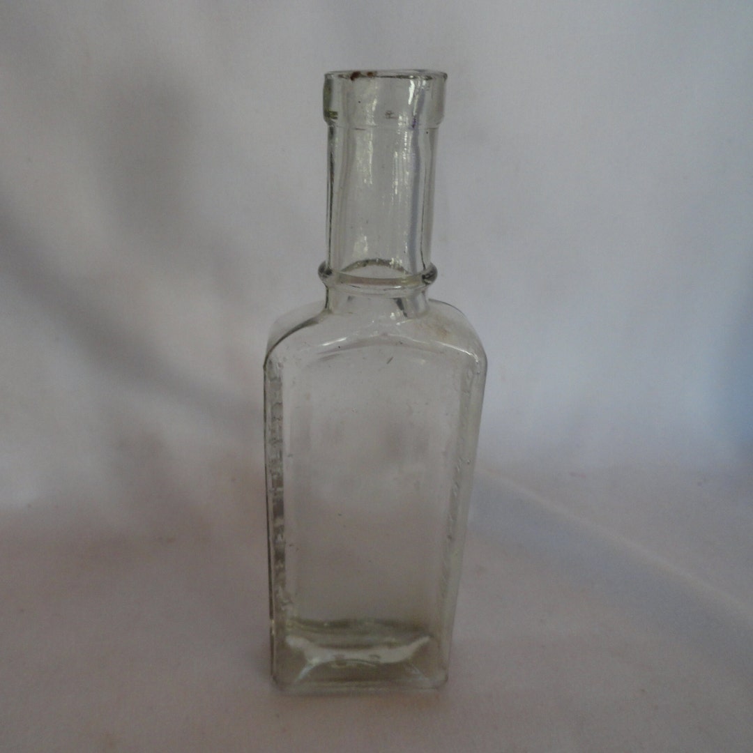 Antique Sauer's Extract Embossed Glass Bottle Cork Top Narrow ...