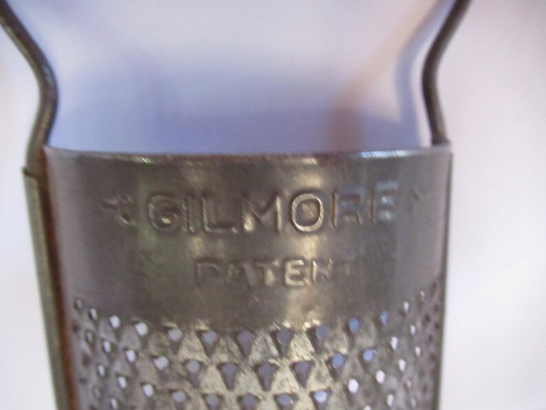 Antique 1800s/1900s Gilmore Gray Metal Half Round Food Grater - Etsy