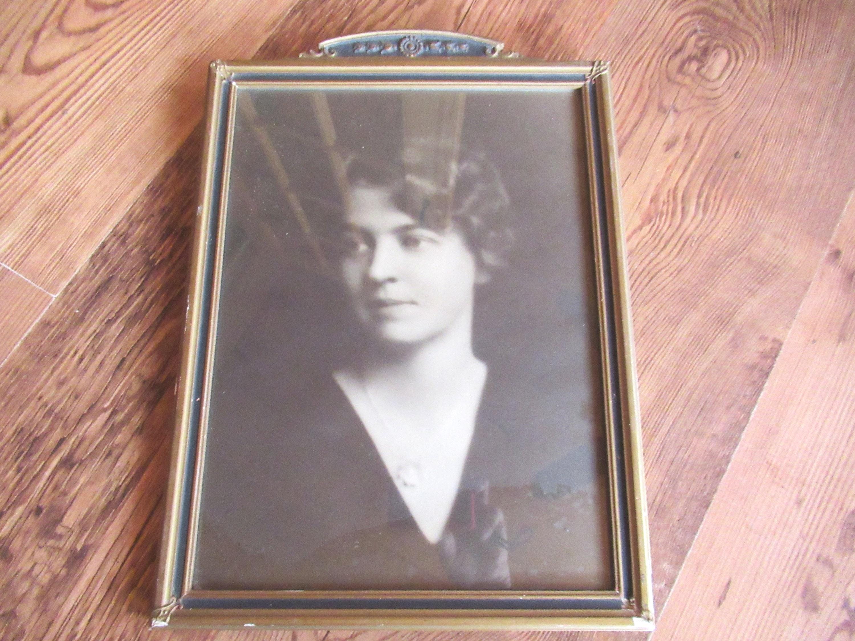 Vintage Wooden, Plaster, Gilded Picture Frame, Plaster Black, Large ...