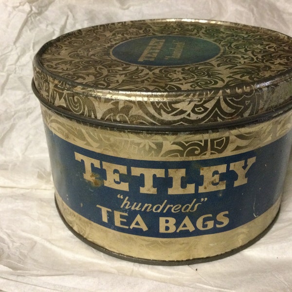 Tetley Tea Tin - Etsy