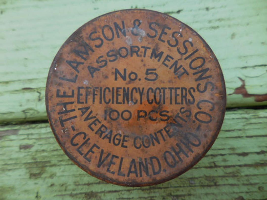 Vintage No. 5 Cotter Pin Container the Lamson & Sessions Assortment ...