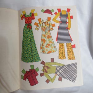 Vintage 1970s Denim Deb Paper Doll A Whitman Book 1977 NOS Teen Girls ...