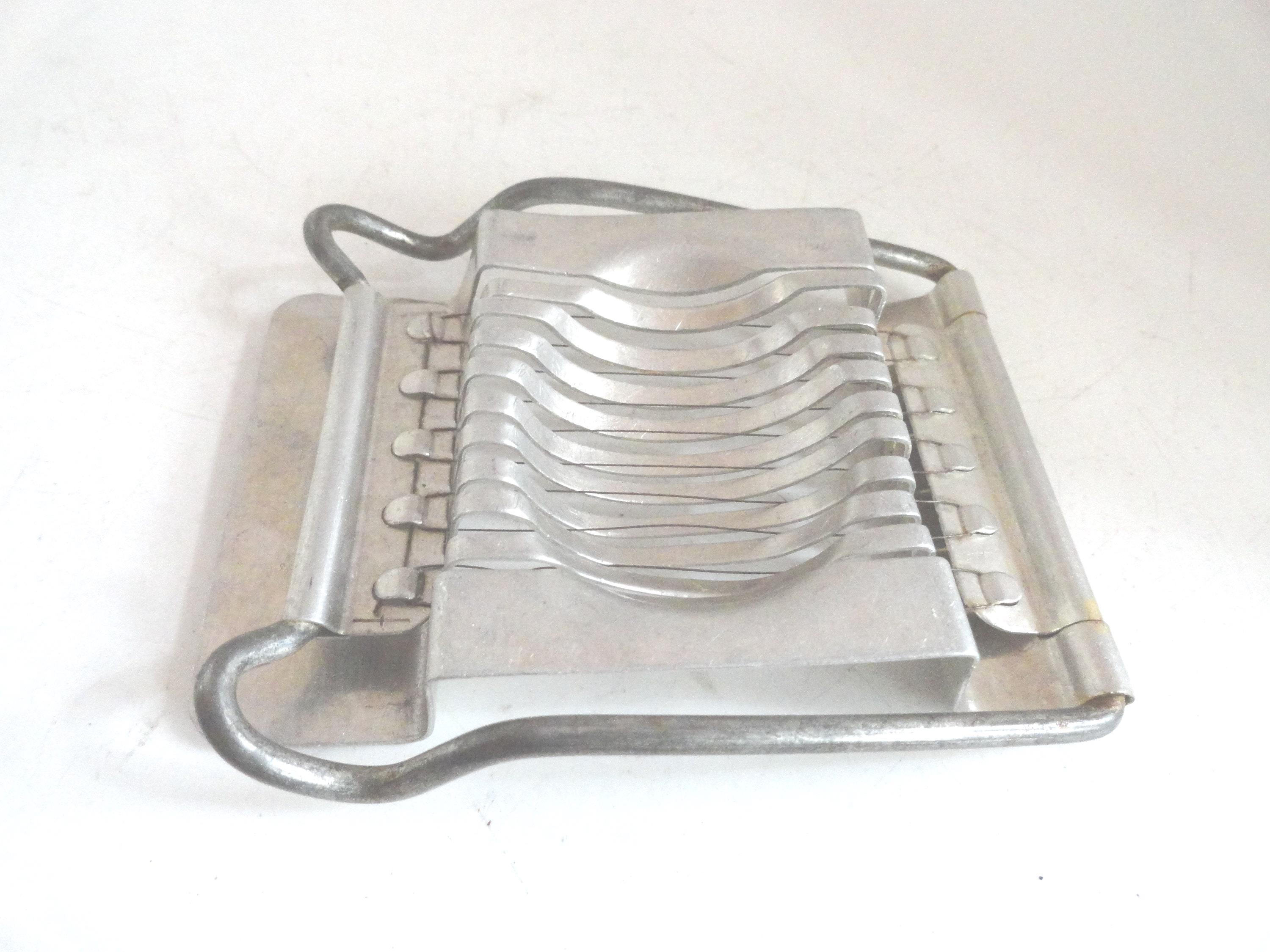 Vintage Aluminum Hard Boiled Egg Cutter or Slicer Small Kitchen Utensil ...