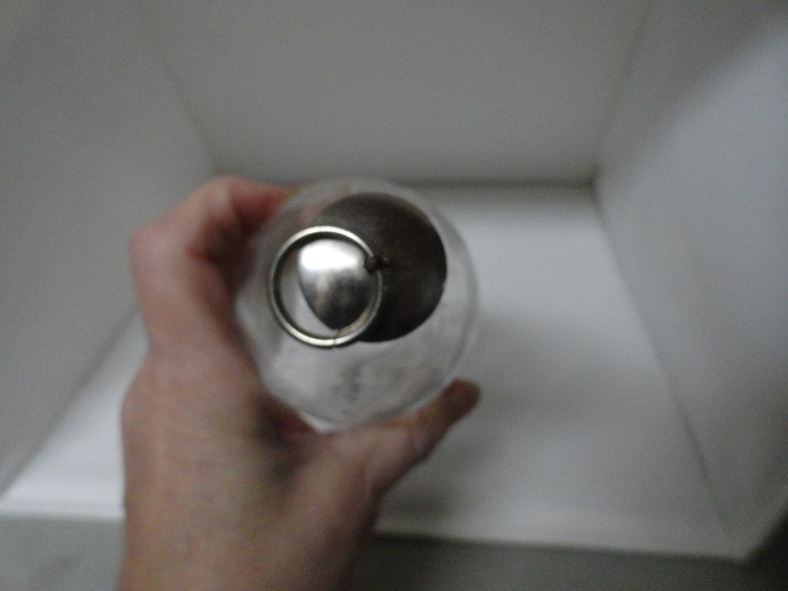 Vintage 1960s to 1980s Dimple Look Small Clear Round Bottle | Etsy