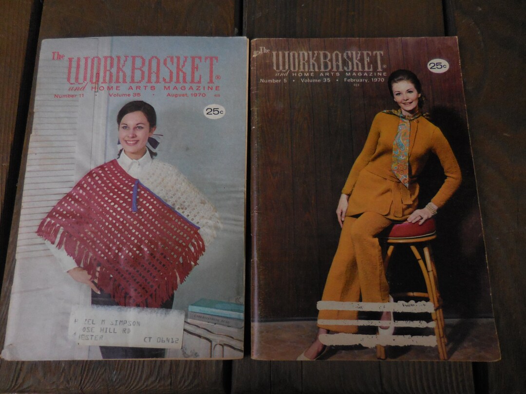 Vintage the Workbasket Booklets Set of 2 Magazine Crafting Helpful Tips ...