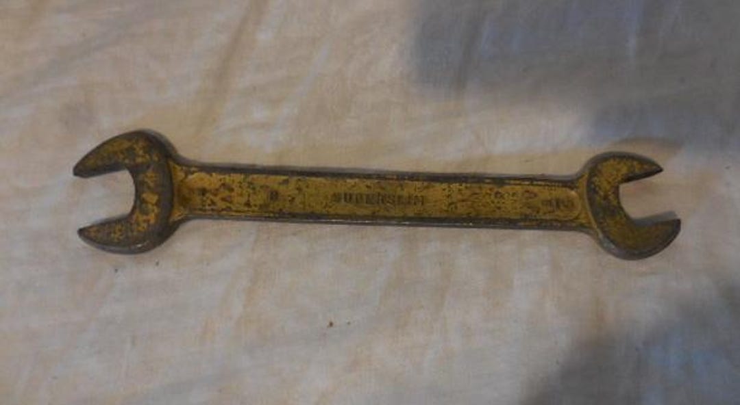 Vintage English Open Ended Wrench Hand Tool Superslim Made in England 3 ...