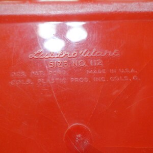 Vintage Lustro Ware Sugar & Flour Canisters Red and White Kitchen ...