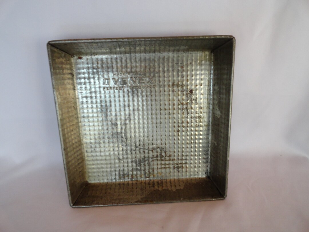 Vintage Ovenex Waffle Pattern Square Pan Ekco 600 Perfect Bakeware ...