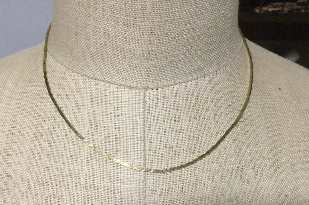 Vintage Gold Cobra Chain Necklace, NOS, Made in Korea, 1970s-80s - Etsy