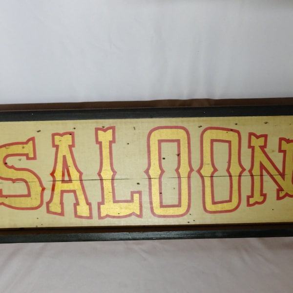 Wood Saloon Sign - Etsy