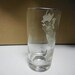 Vintage Clear Glass Tumbler Drinking Glass Silver Flowers Single Orphan ...
