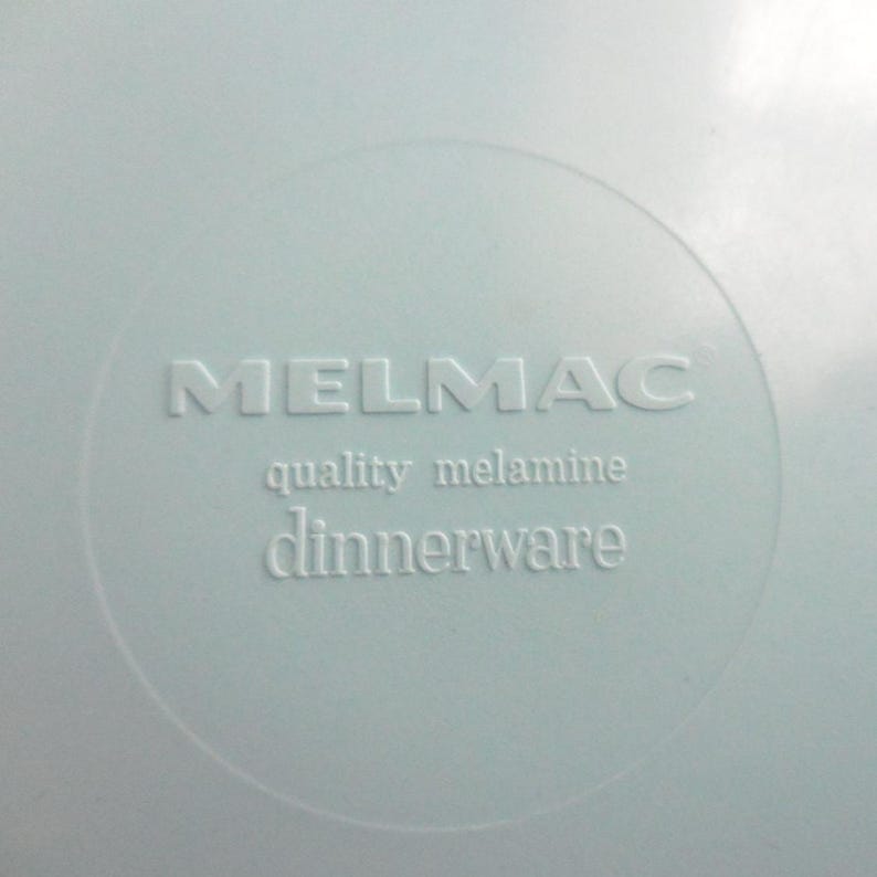Vintage Melmac Plate Robin's Egg Blue Salad Melamine Dinnerware Round ...