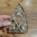 Antique Cast Iron Clothes Iron Rest Trivet Footed Silver & Rusty ...