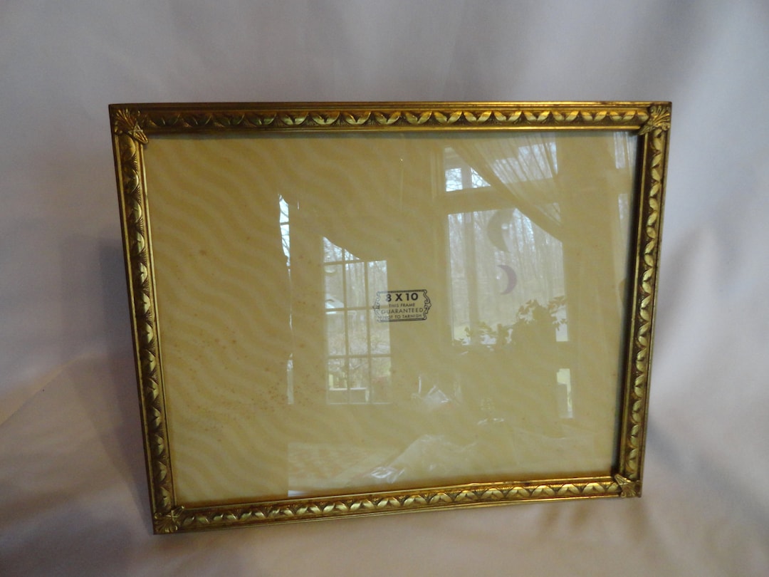 Vintage Gold Metal Picture Frame Photo Frame Tarnish Free 1940s 1950s ...