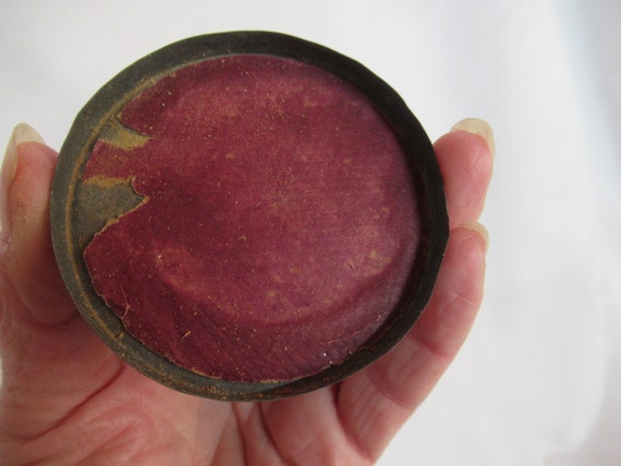 Antique Compact French Mirror Embossed E P Paris Fold… - Gem