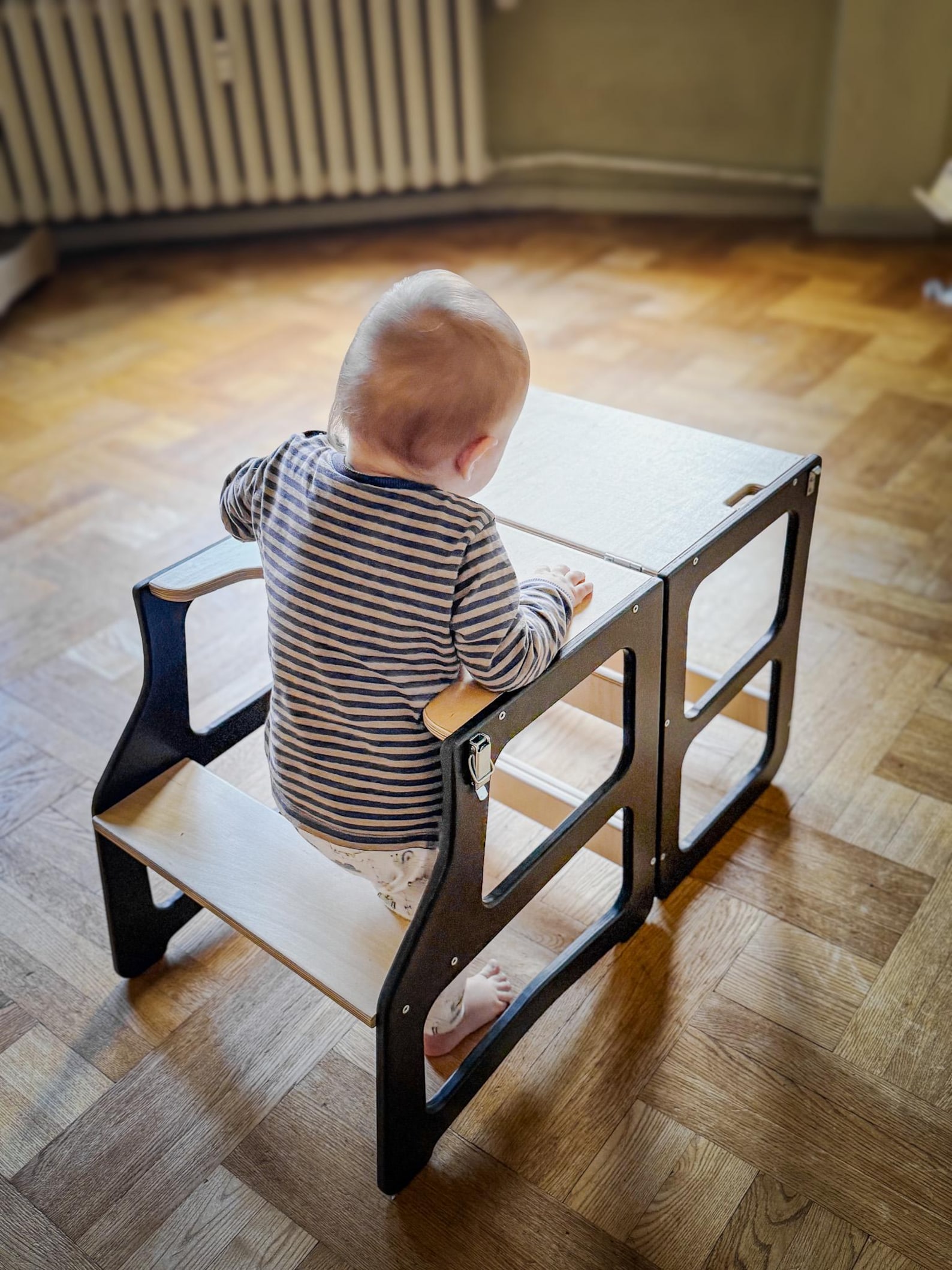 Montessori Wooden Toddler Tower – 4-in-1 Kids Furniture With Slide ...