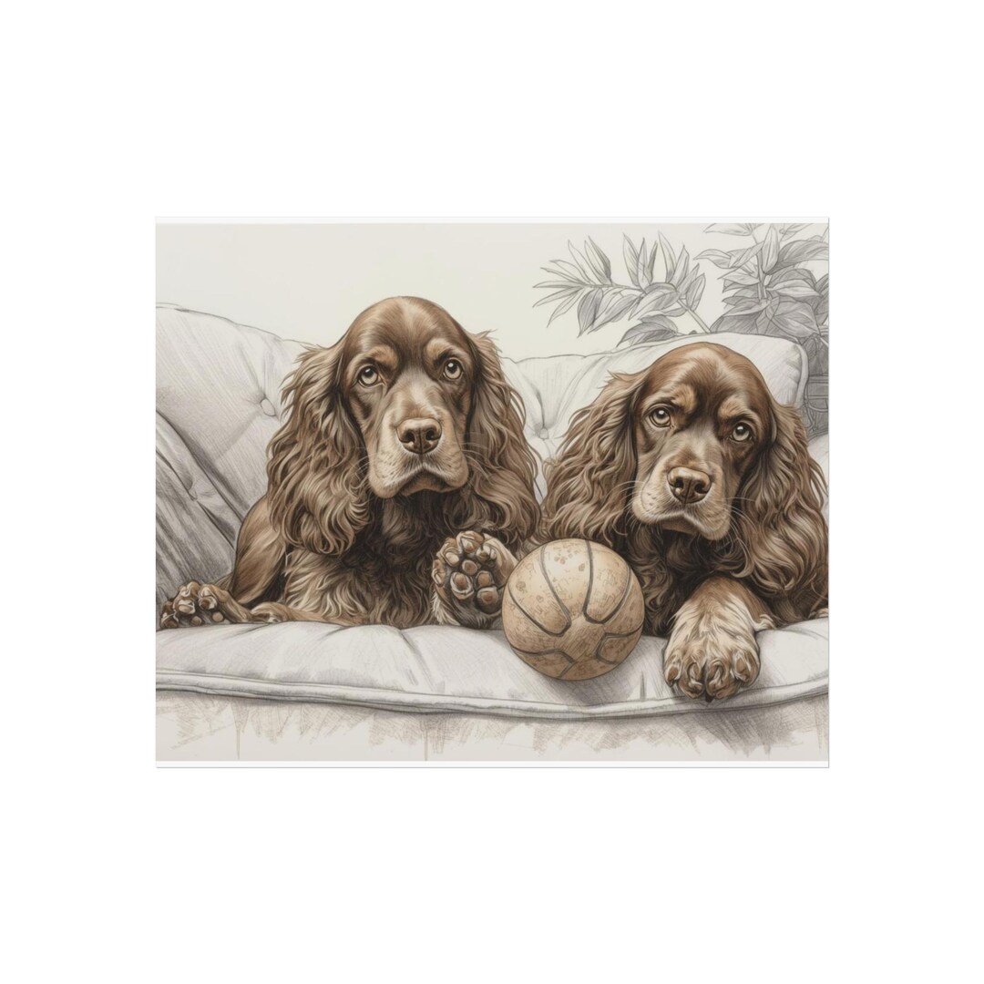 Cocker Spaniel Art Print: Dog Lover Home Decor - Etsy