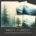 Misty Forest Digital Paper, Mountain Landscape Backgrounds, Pine Tree ...