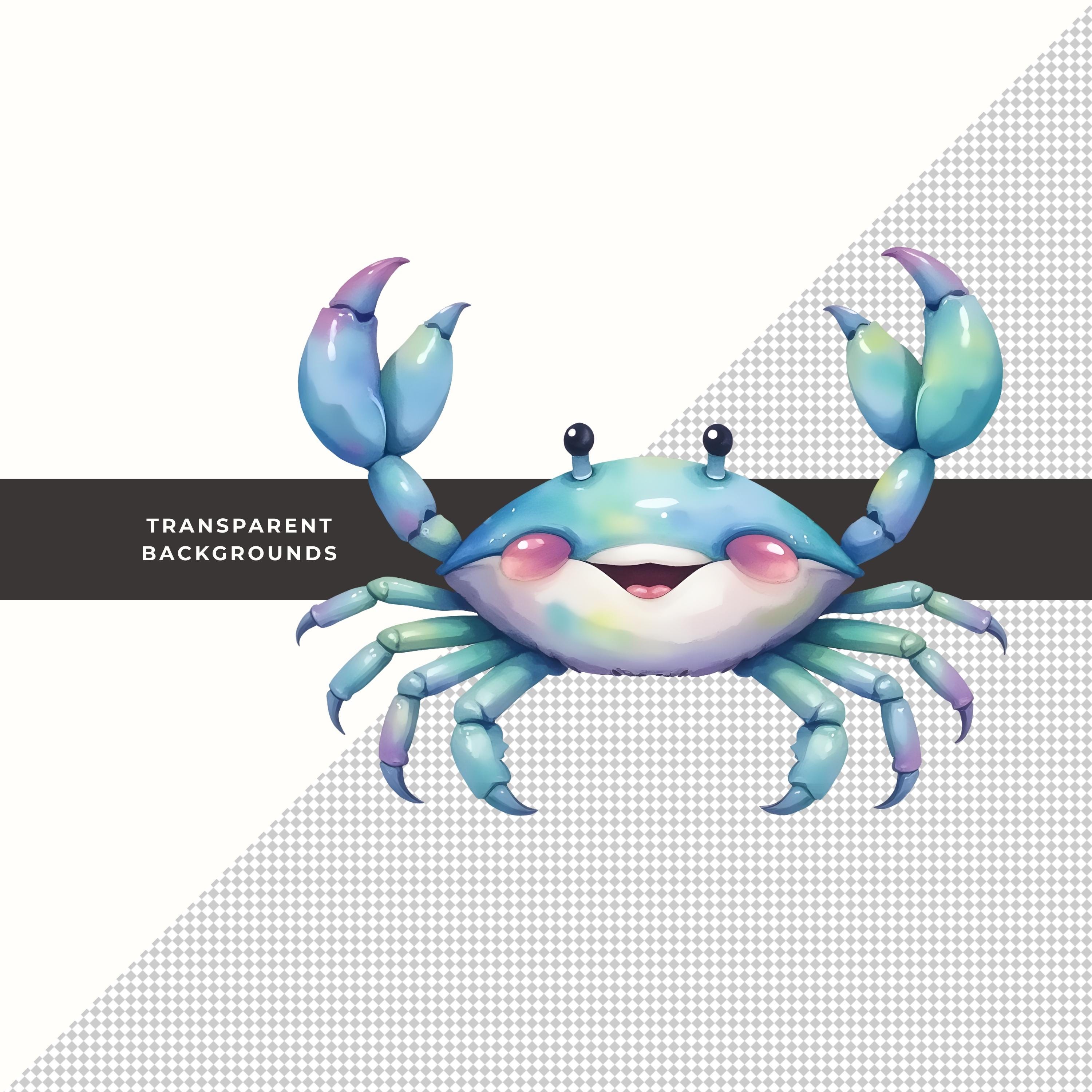 Under the Sea Watercolor Clipart Bundle, Pastel Colored Ocean Animals ...