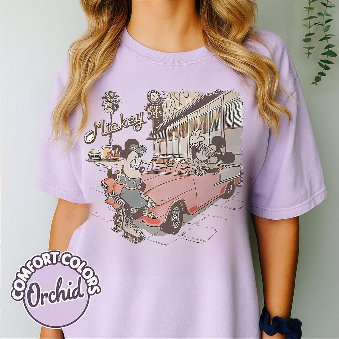 Vintage 50s Mickey Cafe Png, Retro Mouse and Minnie Png, Walt World ...
