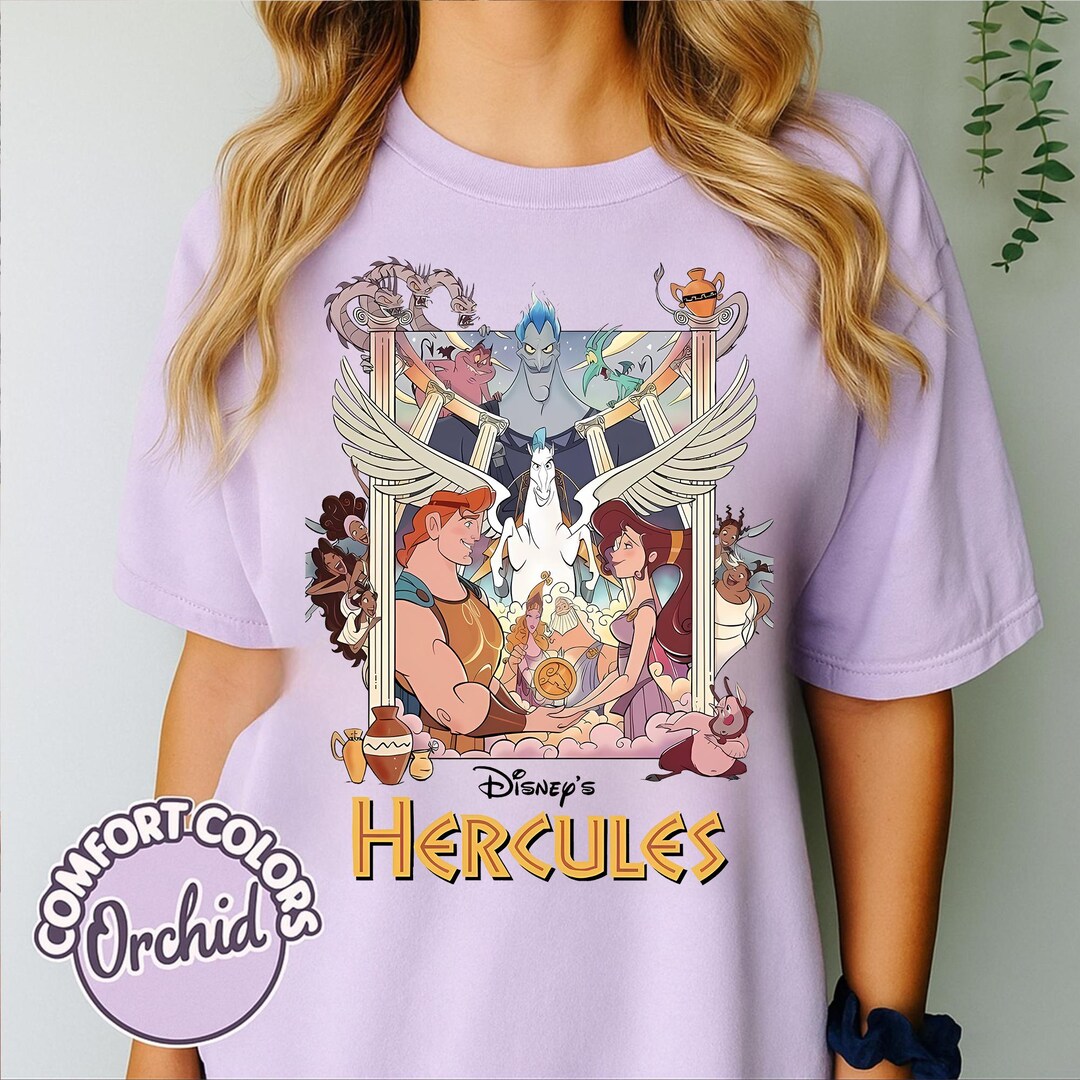 Hercules Muses 97 World Tour Comfort Colors Png, Retro Front and Back ...