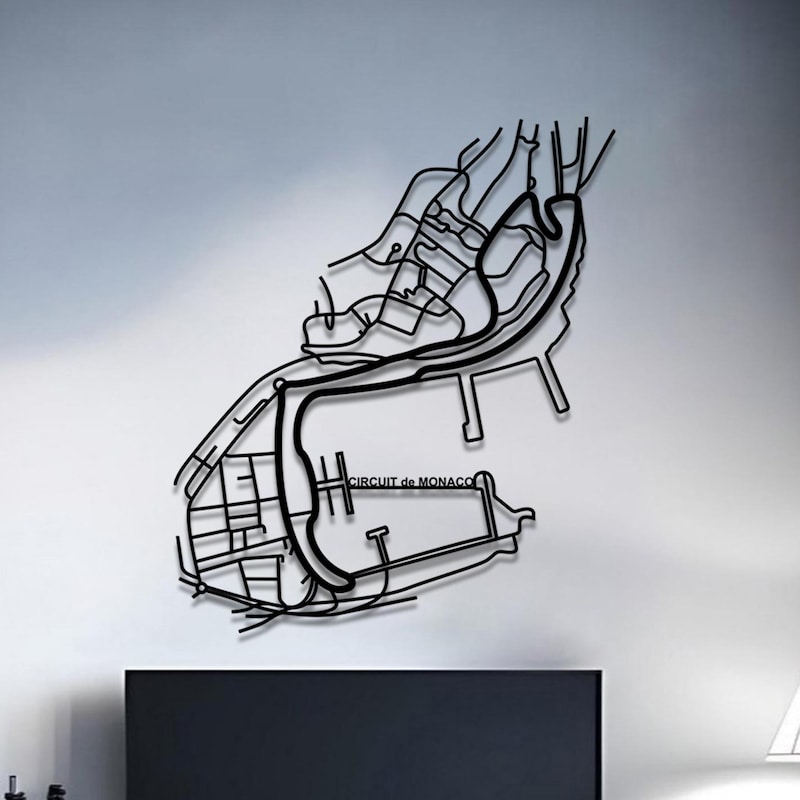 Metal Wall Art Racing Track - Etsy