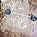Chair Back Signs I Mr and Mrs Chair Signs | Rustic Wedding Decor ...