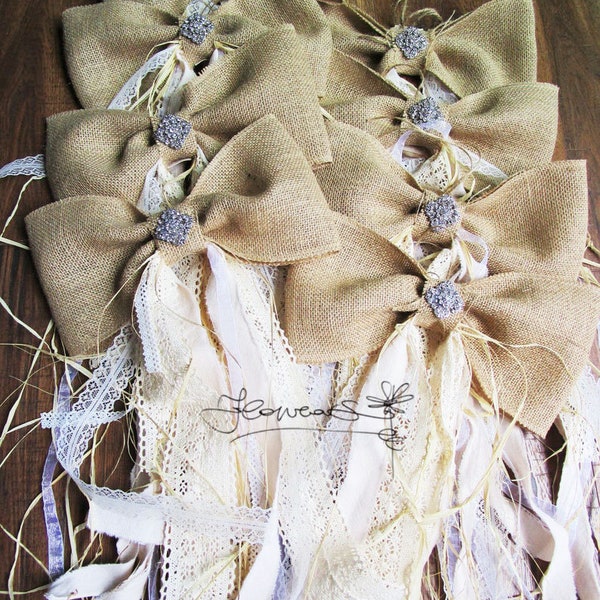 Large Burlap Bow - Etsy