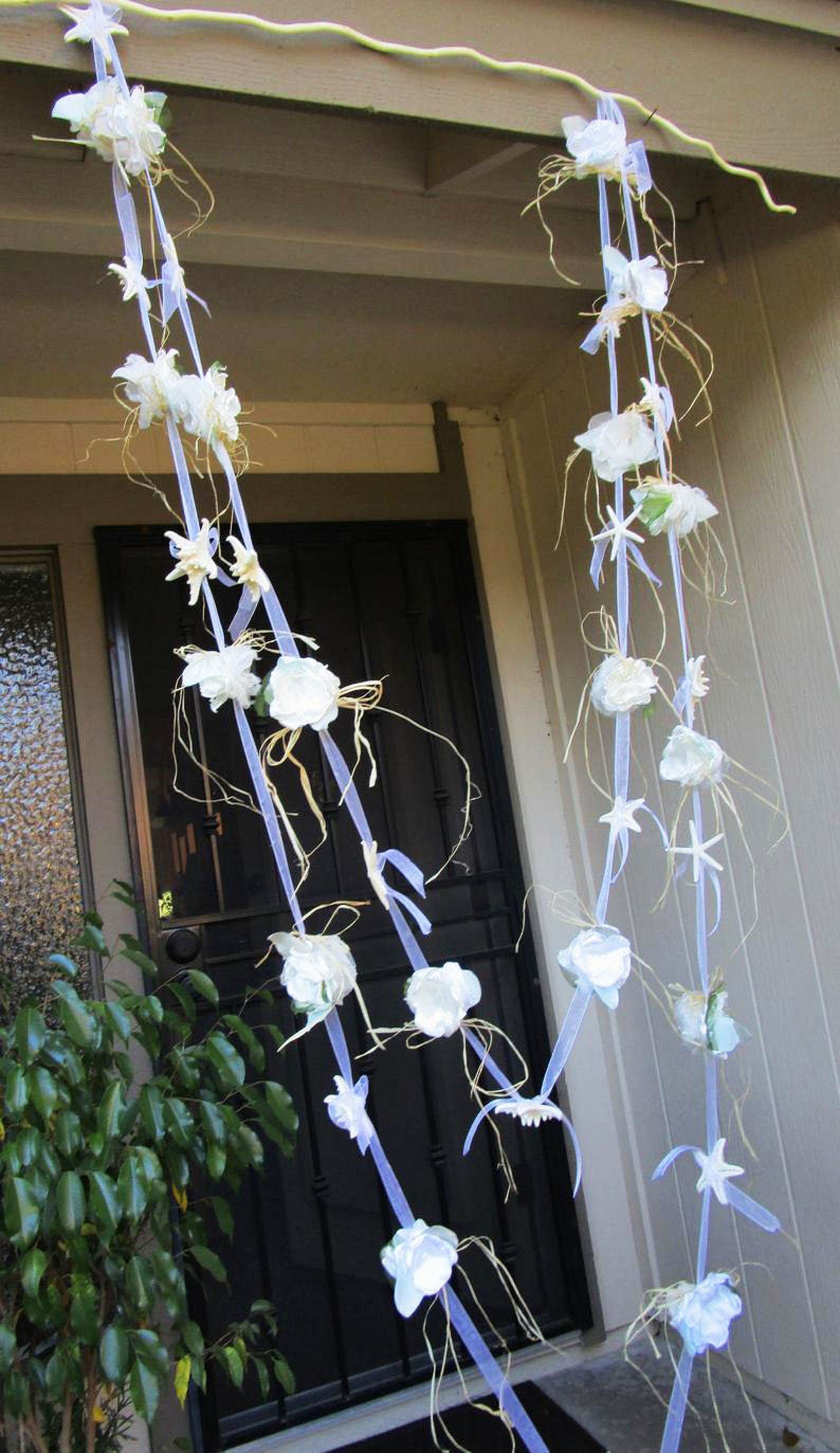 Shell Garland Beach Wedding Decor White Flower Garland - Etsy