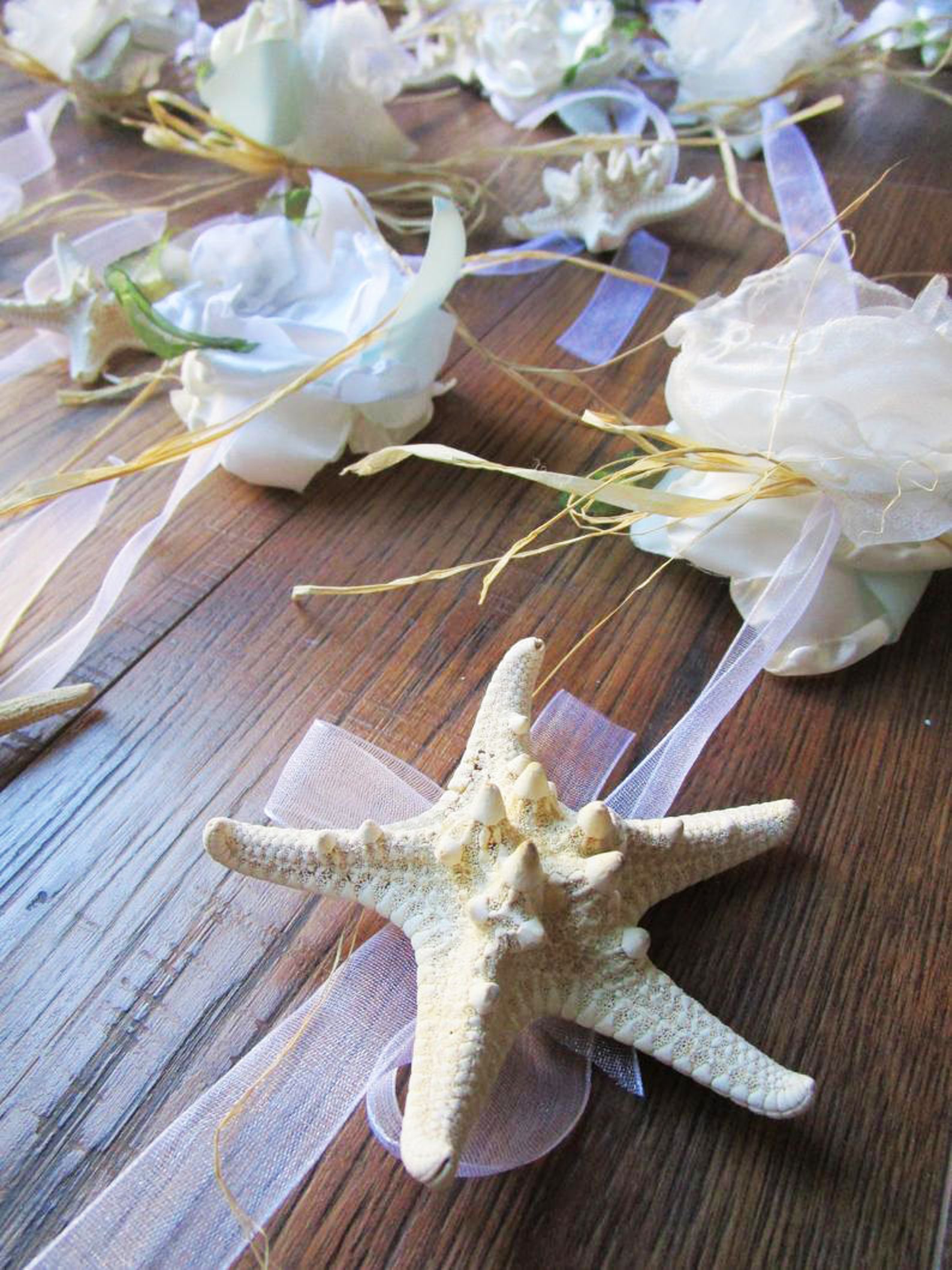 Shell Garland Beach Wedding Decor White Flower Garland | Etsy