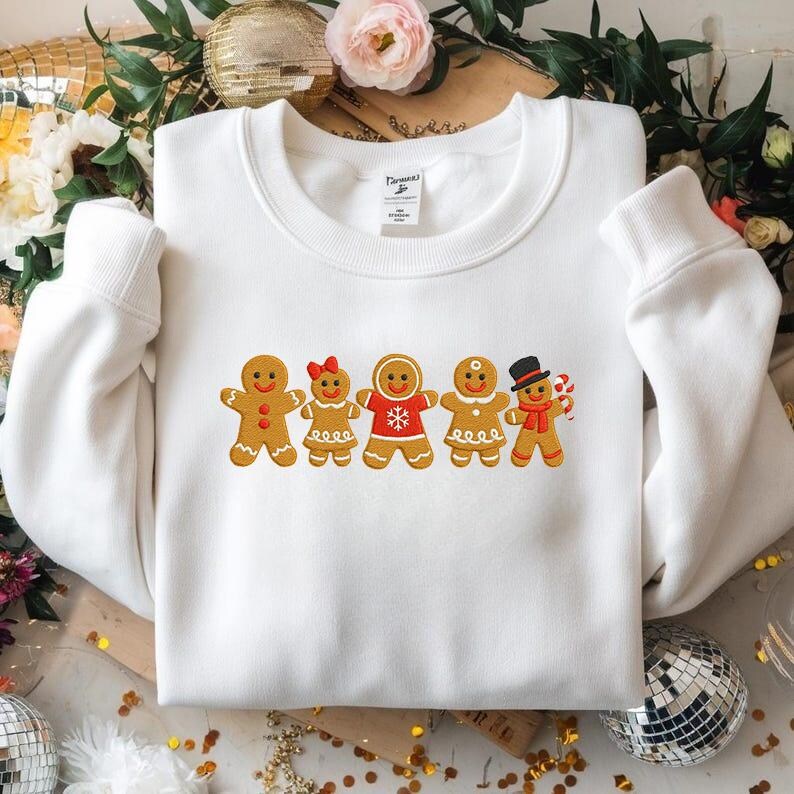 Gingerbread Cookies Embroidery - Christmas Baking Gingerbread Machine ...