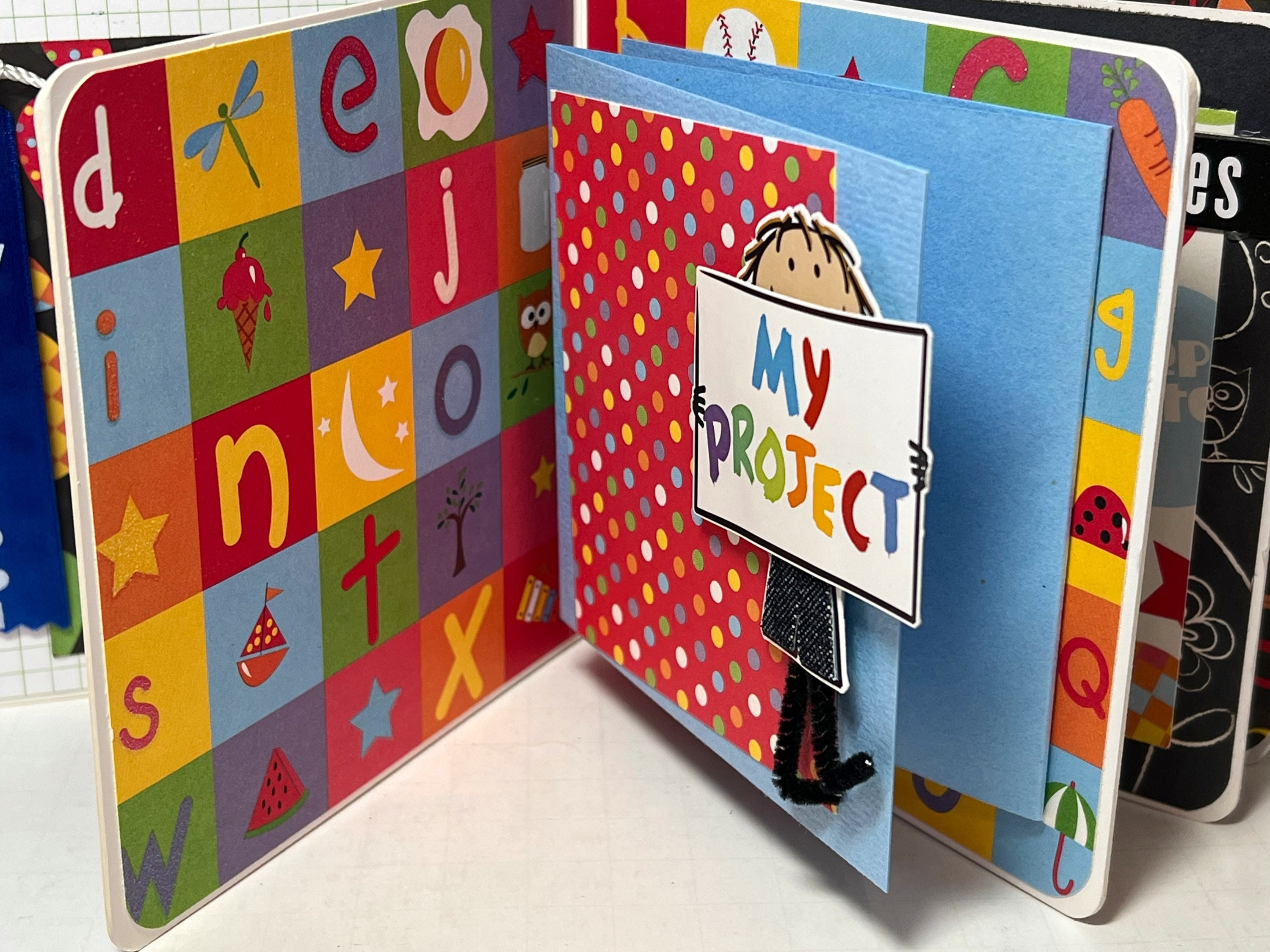 School Scrapbook Premade Pages Kindergarten Mini Album School Days - Etsy