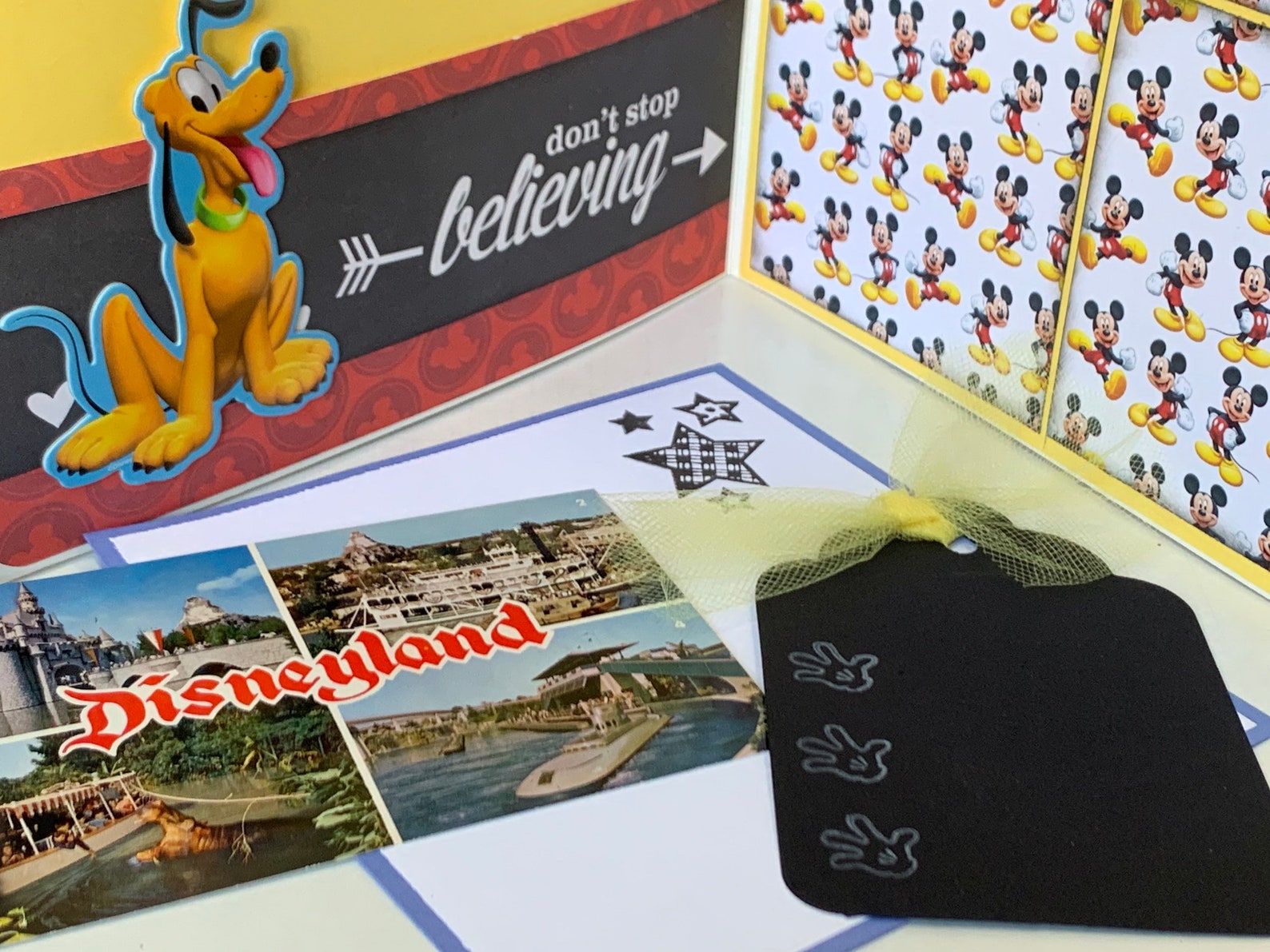 Disney Scrapbook Mickey Mouse Premade Pages Chipboard Book- 8 X 8 ...