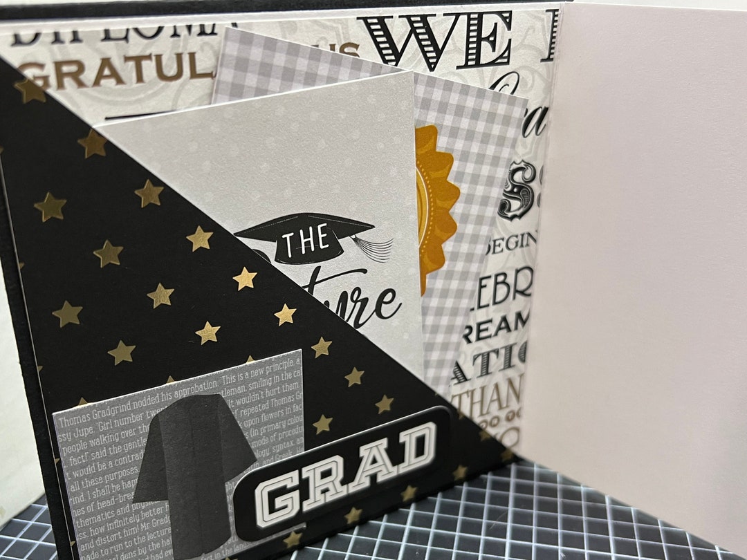 Graduation Card Scrapbook Graduation School Days Congratulations ...