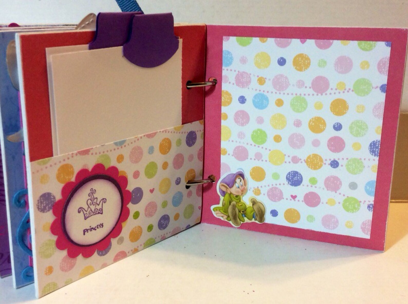 Disney Princess Scrapbook Premade Pages Chipboard Scrapbook Mini Album ...