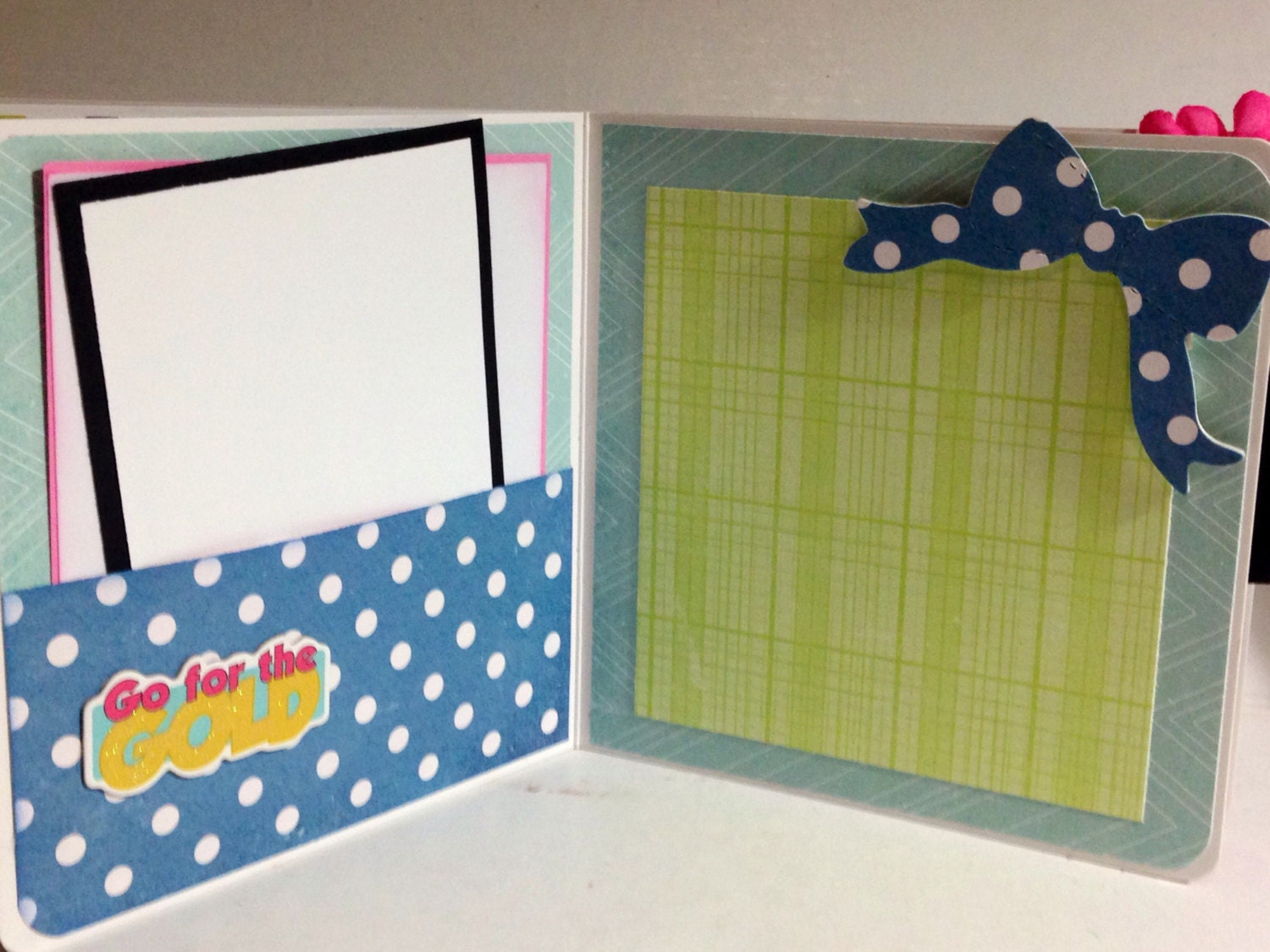 Gymnastics Scrapbook Chipboard Premade Pages Brag Book - Etsy