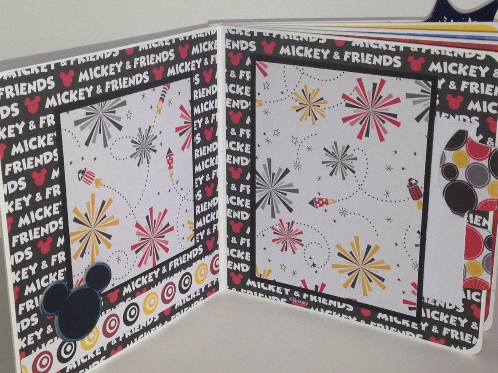 Disney Scrapbook Premade Pages Chipboard Scrapbook Mini Album Mickey ...