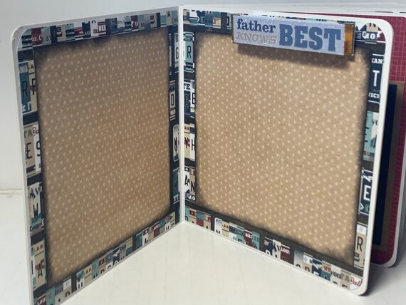 Scrapbooking 5x5 scrapbook album daddy Father's Day Grandfather ...
