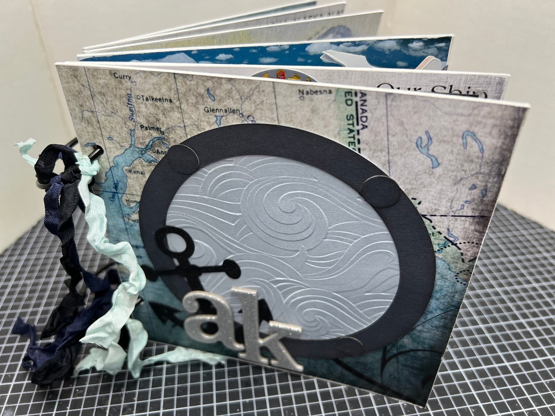 Alaskan Vacation Scrapbook Premade Pages Chipboard Book 6 X 6 Scrapbook ...