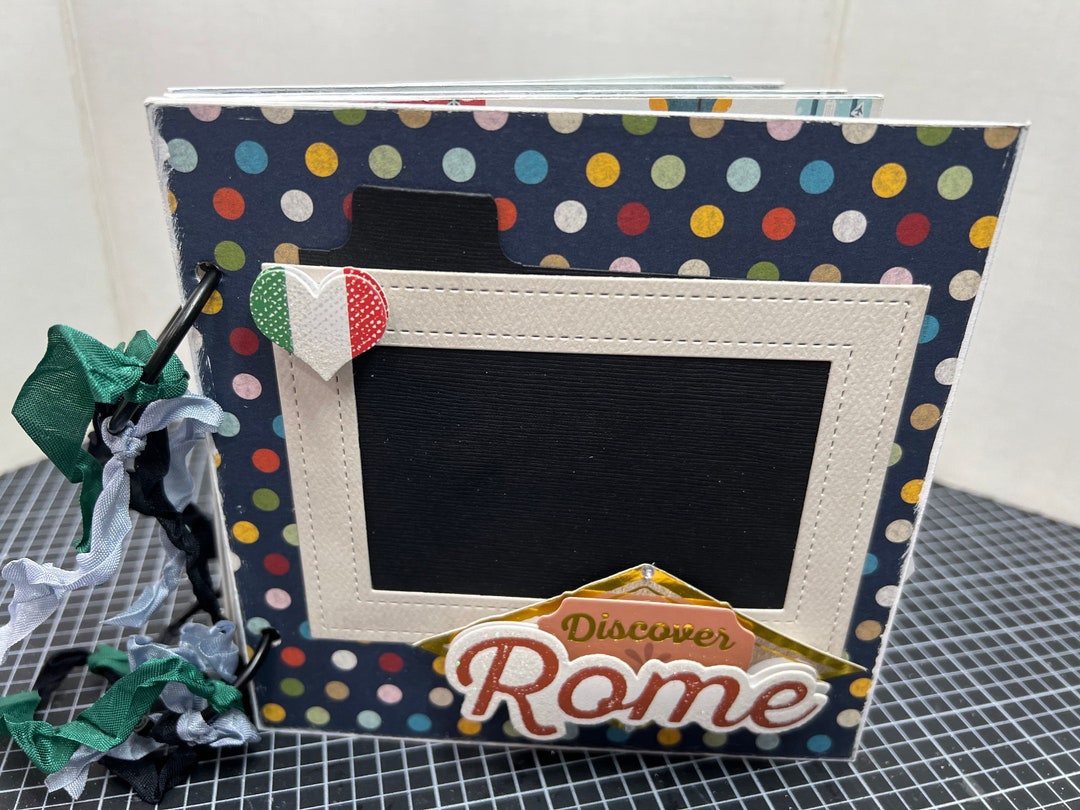 Rome Scrapbook Vacation Mini Album 6x6 Italy Travel - Etsy