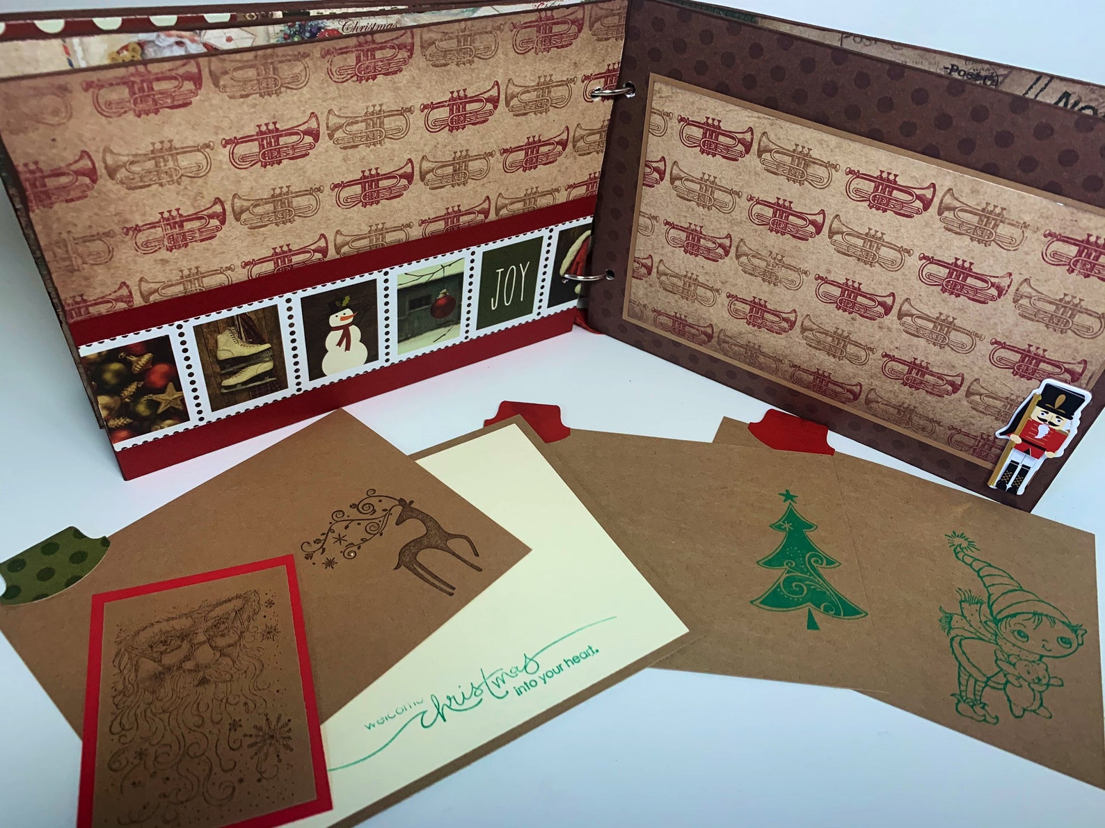Christmas Scrapbook Chipboard Mini Album Simple Stories Cozy Christmas ...