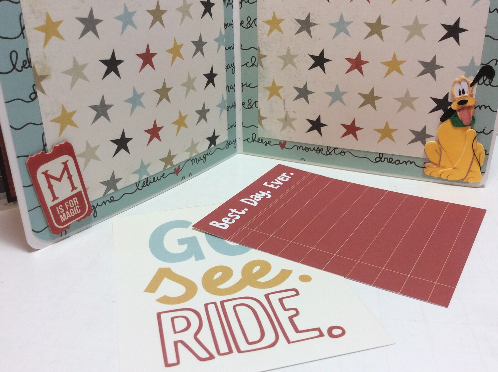 Disney Scrapbook Premade Pages Chipboard Scrapbook Mini Album Mickey ...