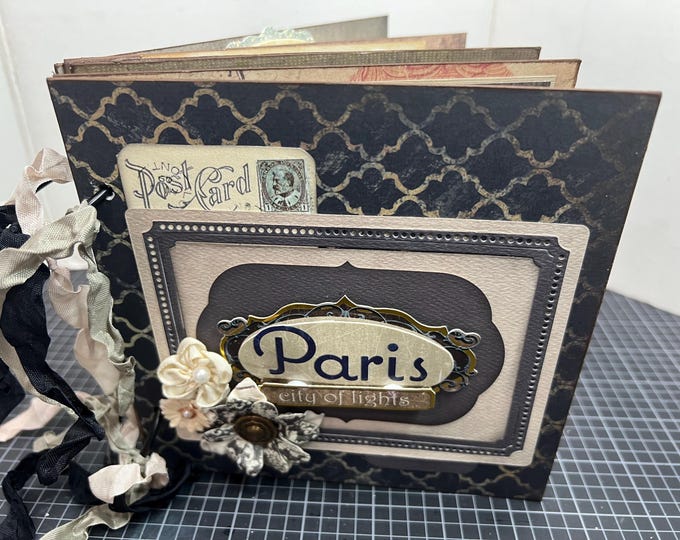 Paris France Scrapbook Vacation Mini Album 6x6 - Etsy