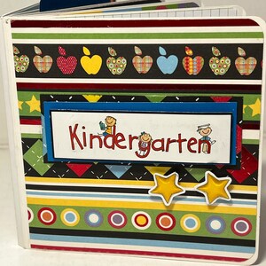 School Scrapbook Premade Pages Kindergarten Mini Album School Days - Etsy